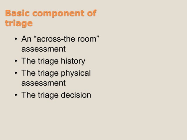 Triage ppt | PPTX