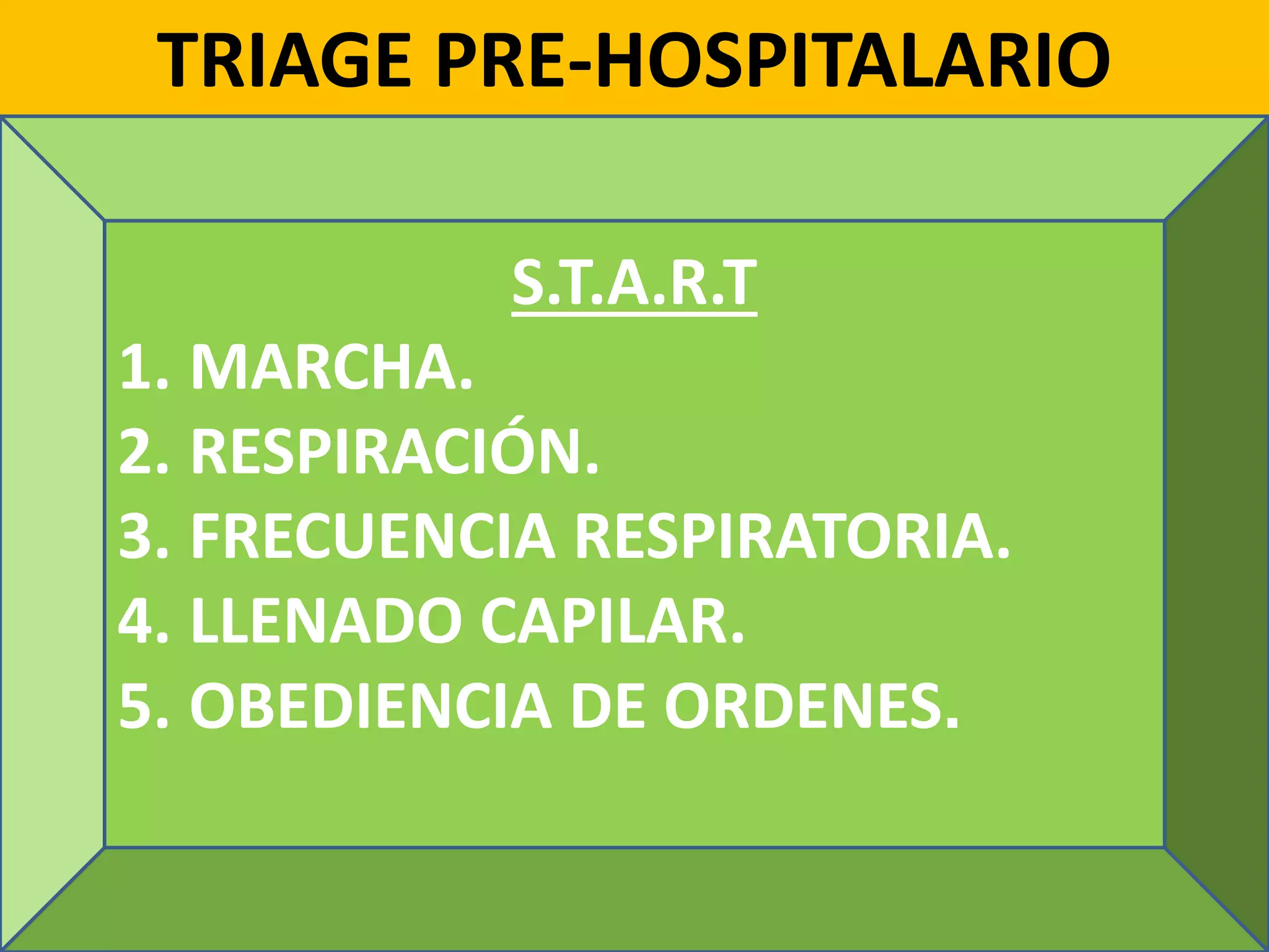 Triage Prehospitalario | PPTX