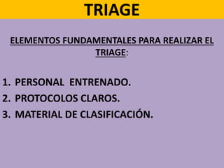 Triage Prehospitalario | PPTX