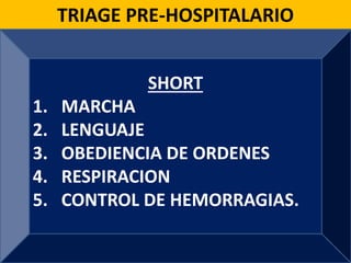 Triage Prehospitalario | PPTX