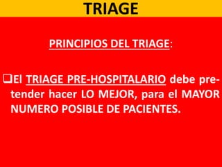 Triage Prehospitalario | PPTX
