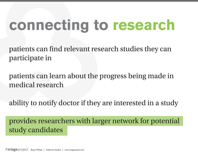 Triage project presentation | PPT