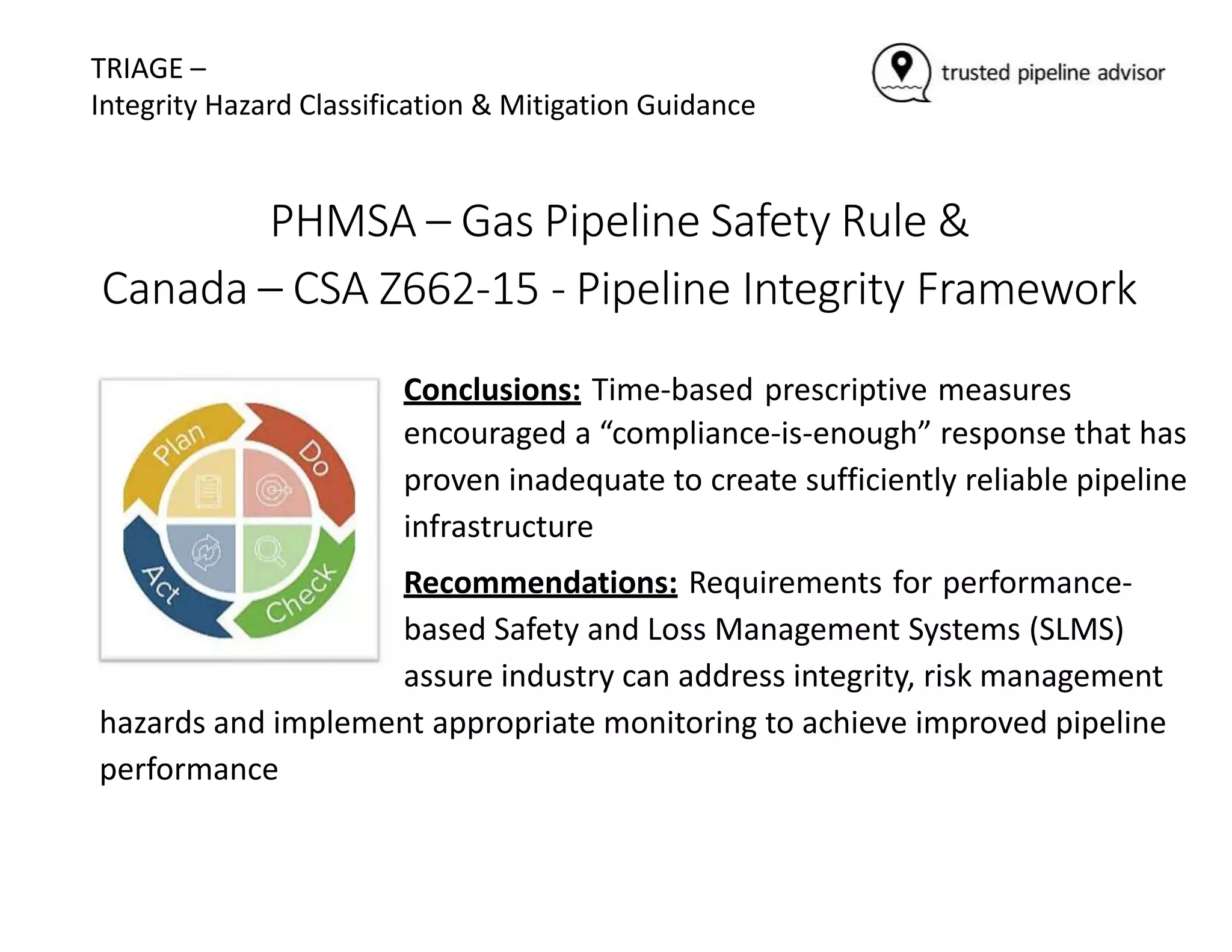 TRIAGE - Advanced Pipeline Risk Assessment - Internal Corrosin | PPT