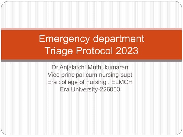 Triage Protocol guidelines 14.2.23.pptx | First Aid | Injuries