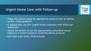 Triage protocols | PPTX