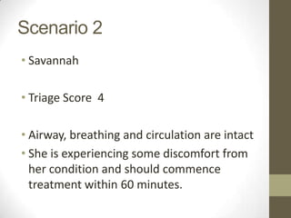 Triage scenarios | PPTX