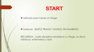 METODO DEL TRIAGE START CLASIFICACION DE PACIENTES.pptx