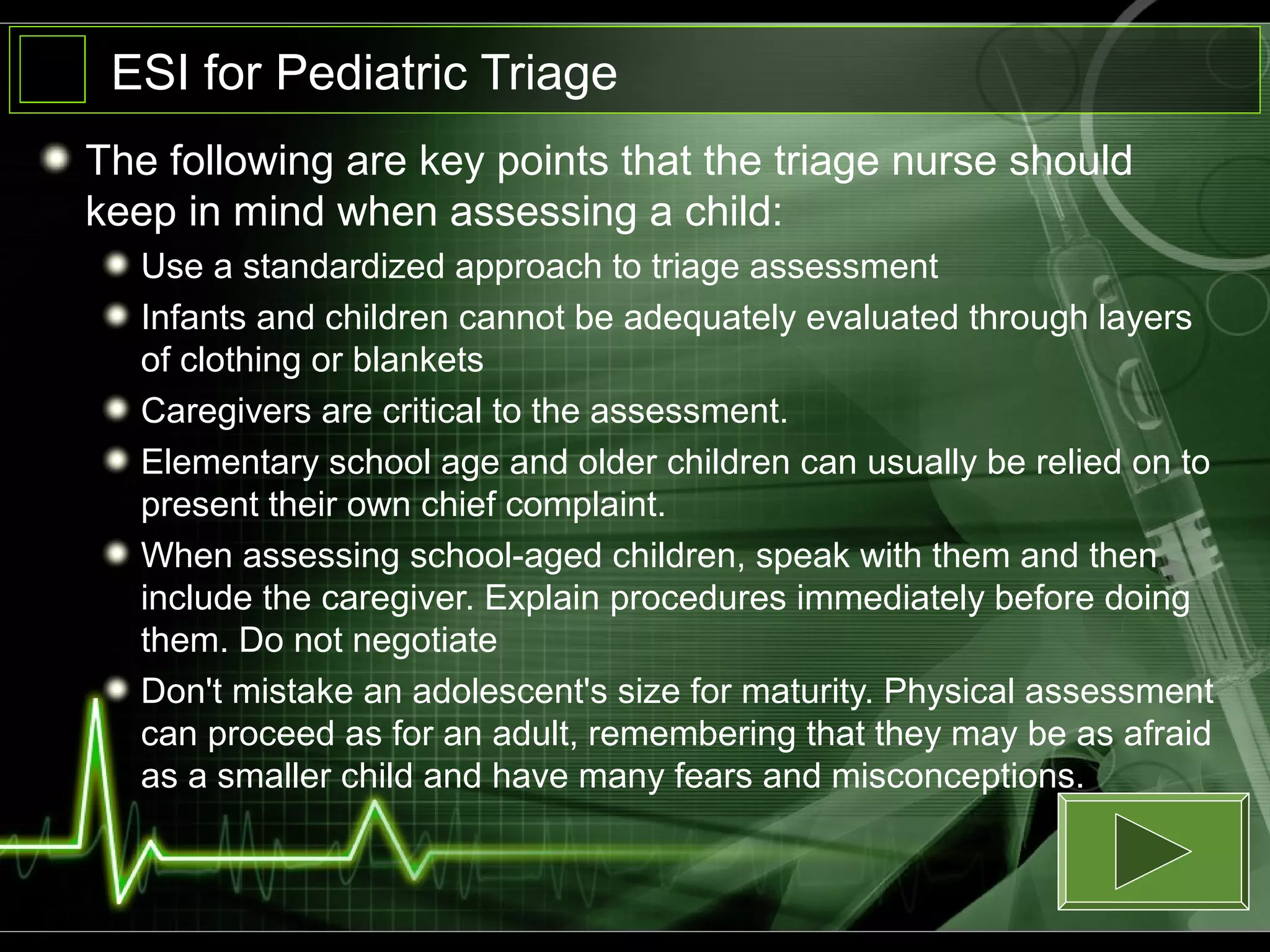 Triage with quiz show | PPS