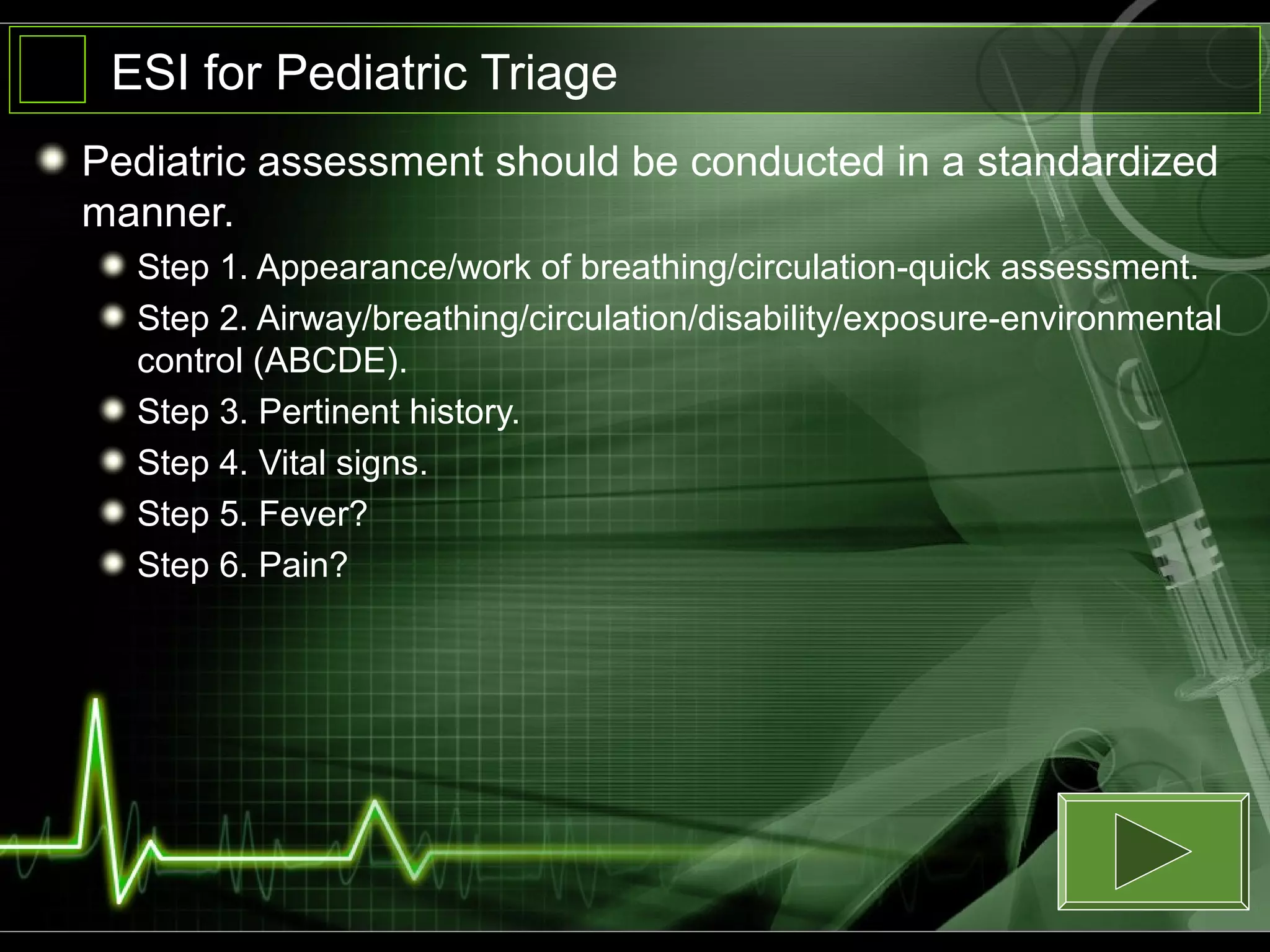 Triage with quiz show | PPS