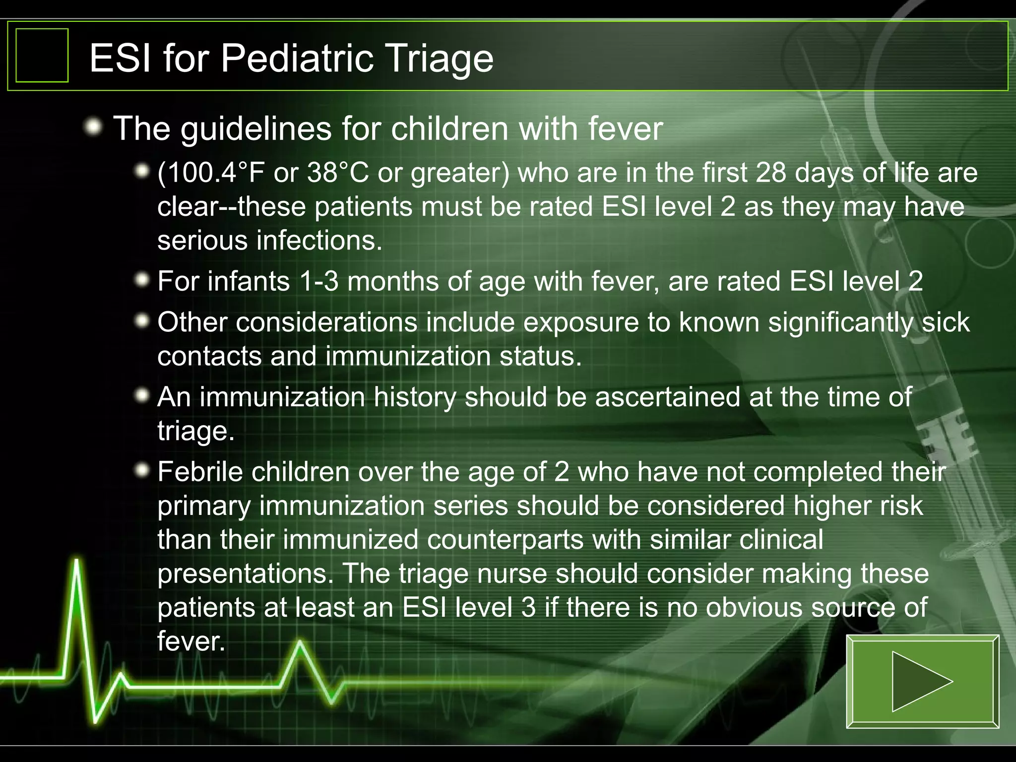 Triage with quiz show | PPS