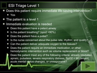 Triage with quiz show | PPS
