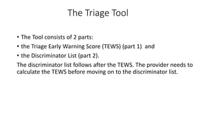 TRIAGING AT THE HOSPITAL LEVEL POWERPOINT.pptx