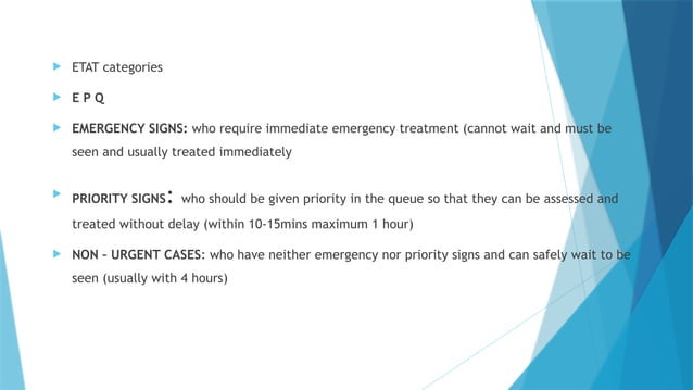 TRIAGING IN THE EMERGENCY paediatric unit.pptx | First Aid | Injuries