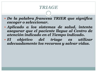 Triaje pre hospitalario | PPT