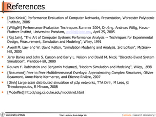 Performance evaluation methods for P2P overlays | PPT
