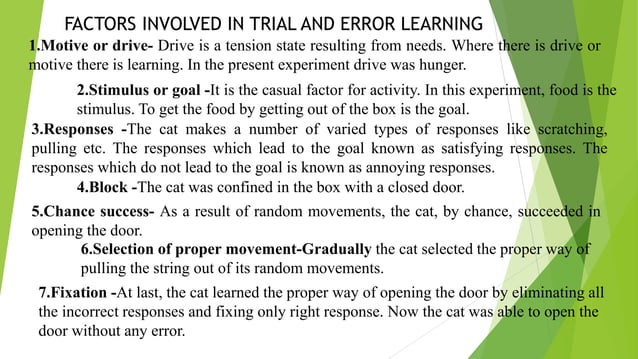 Trial-and-Error Learning .pptx | Science