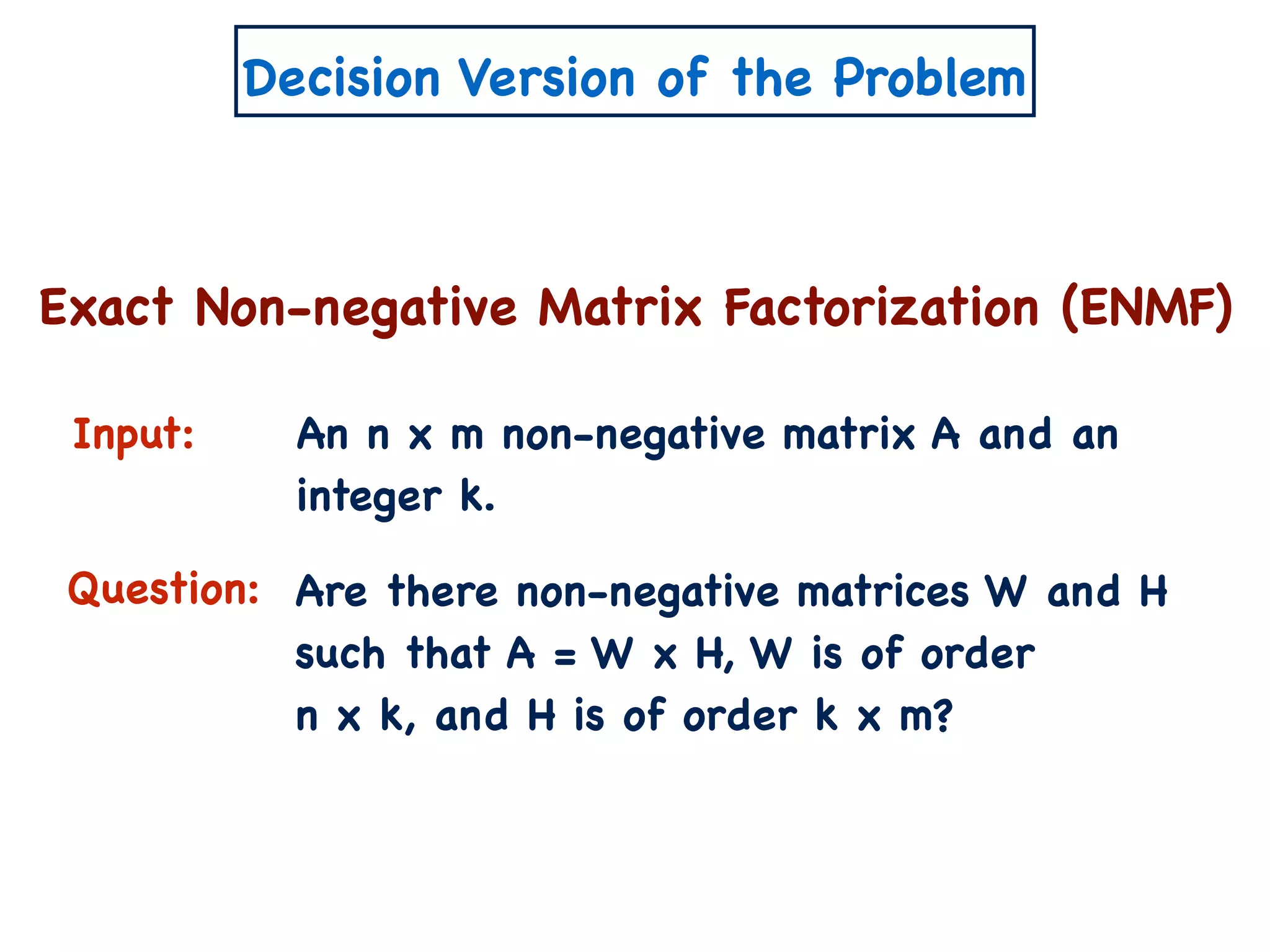 Non-negative Matrix Factorization | PPT