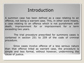Trial of-summon-cases-by-magistrate | PPT