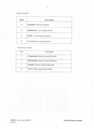Trial Kimia sbp 2017 kertas 3 | PDF