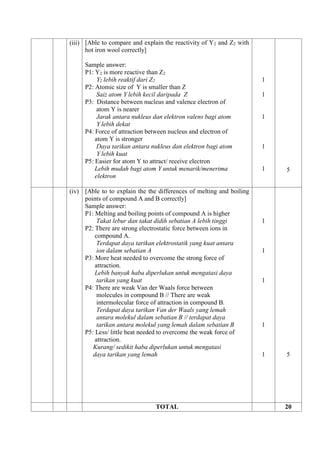 Trial Kimia sbp 2017 skema | PDF