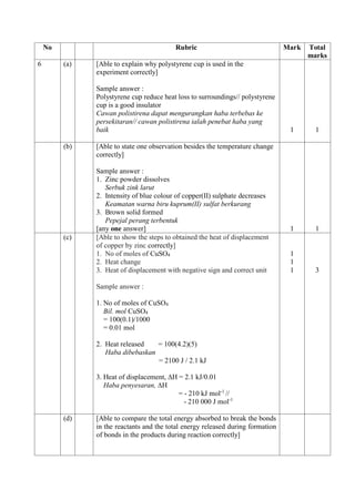 Trial Kimia sbp 2017 skema | PDF