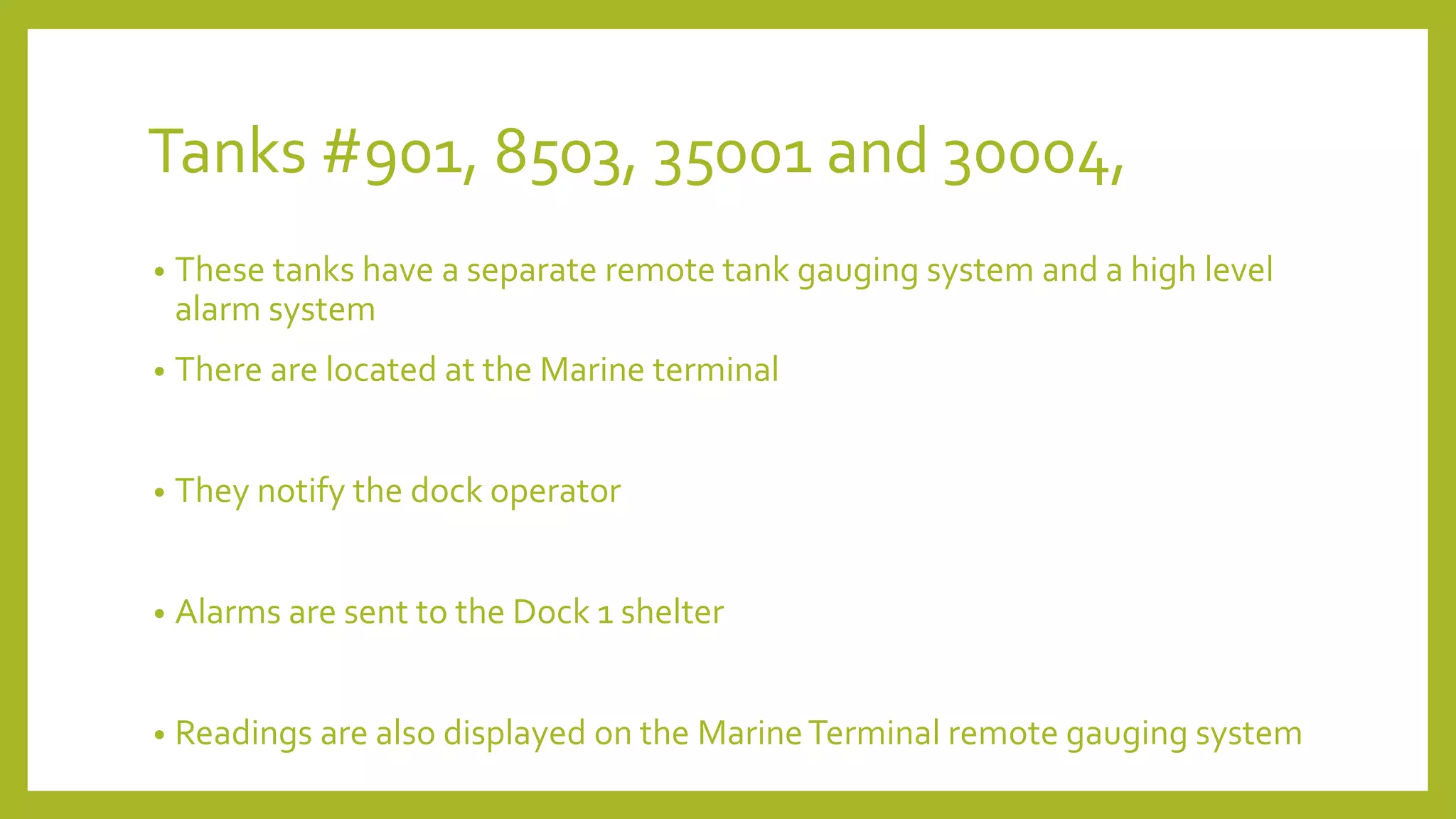 Trial 2 overview of oil handling operations storage tanks slides | PPTX