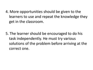 Trial and error learning theory | PPTX