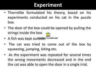 Trial and error learning theory | PPTX