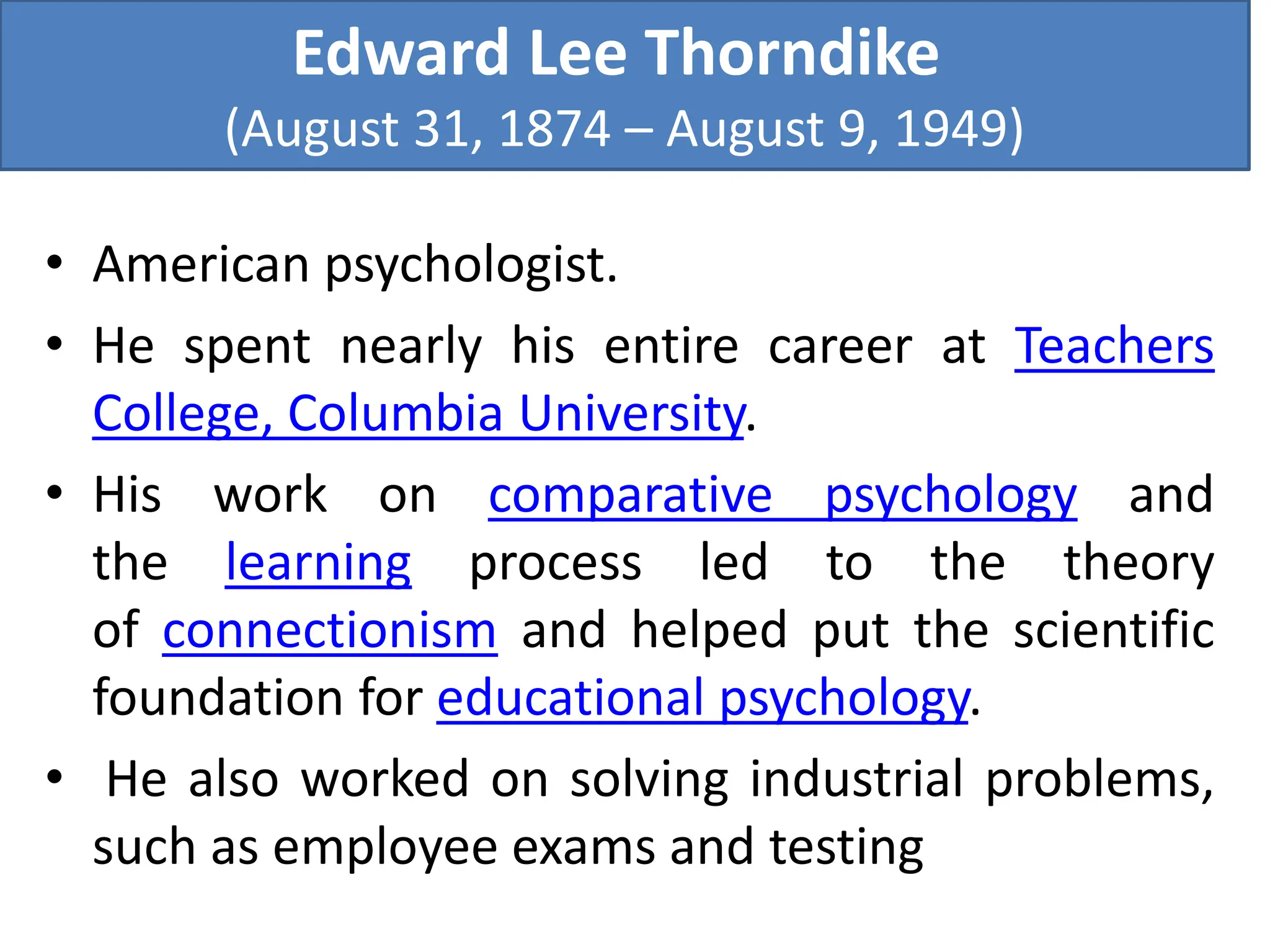 trial and error learning theory by Thorndike | PDF