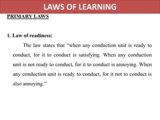 trial and error learning theory by Thorndike | PDF