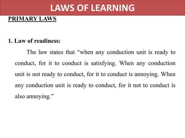 trial and error learning theory by Thorndike | PDF