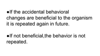 Trial and error method .associative learning | PPT