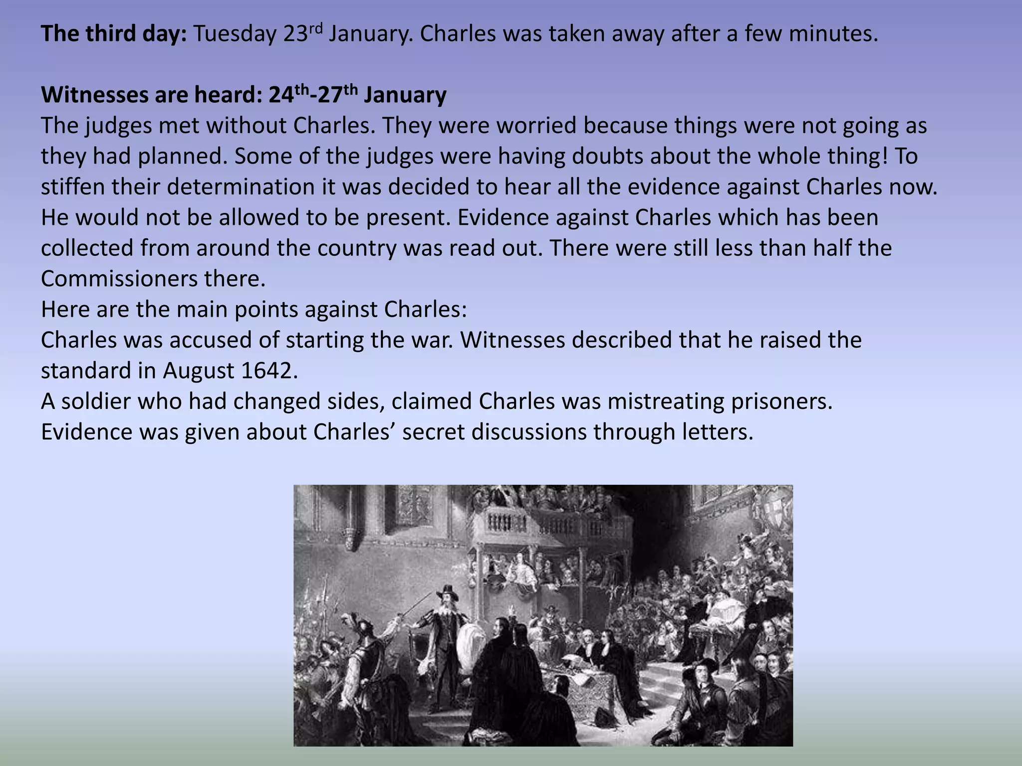 Trial and execution of Charles 1 | PPTX