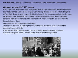 Trial and execution of Charles 1 | PPTX