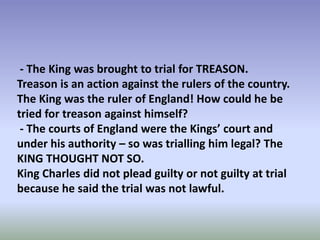 Trial and execution of Charles 1 | PPTX