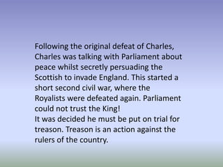 Trial and execution of Charles 1 | PPTX