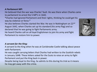 Trial and execution of Charles 1 | PPTX