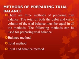 Trial balance | PPTX
