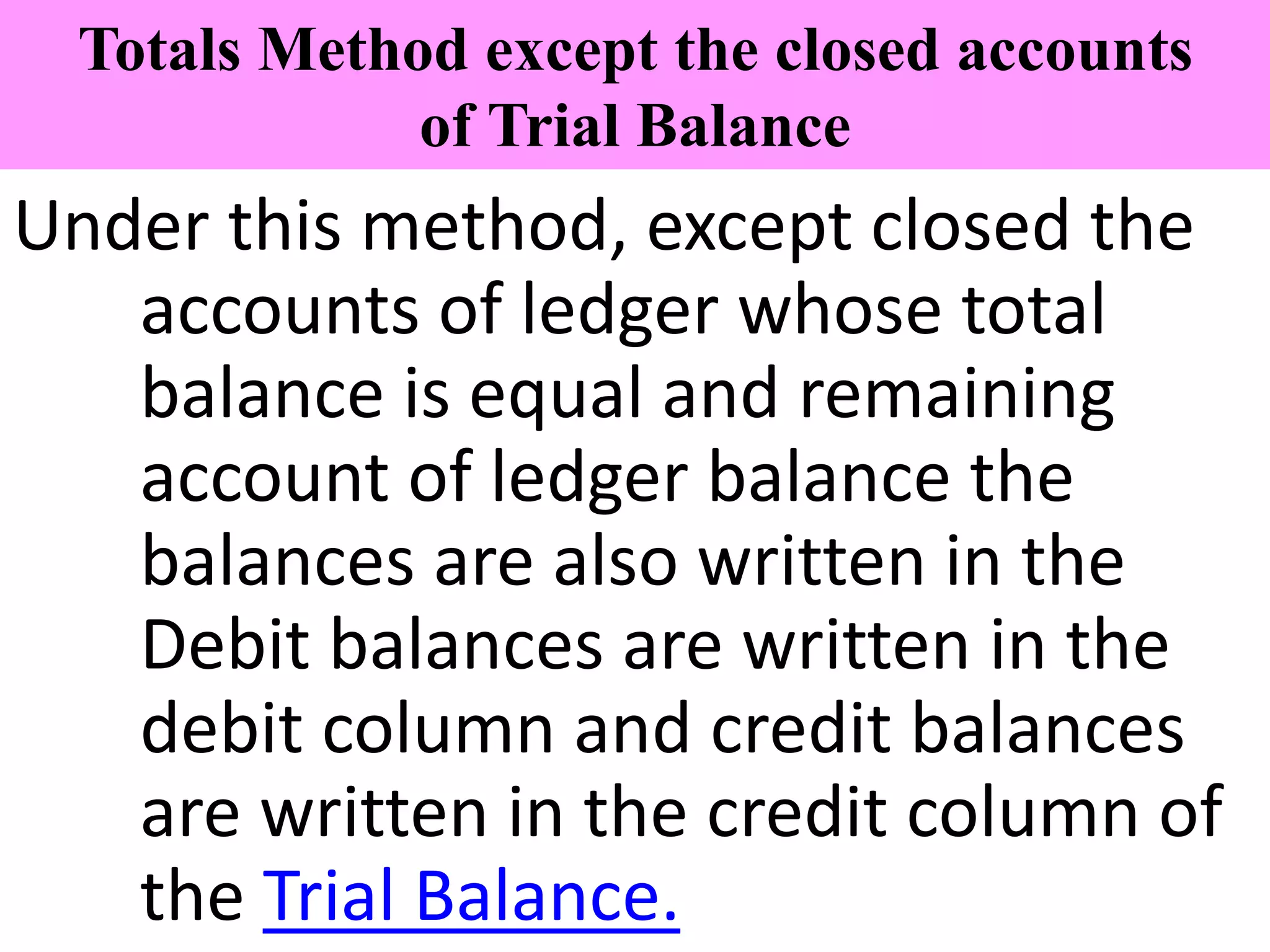 Trial balance | PPTX