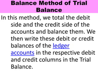 Trial balance | PPTX