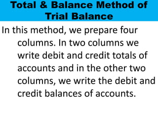 Trial balance | PPT