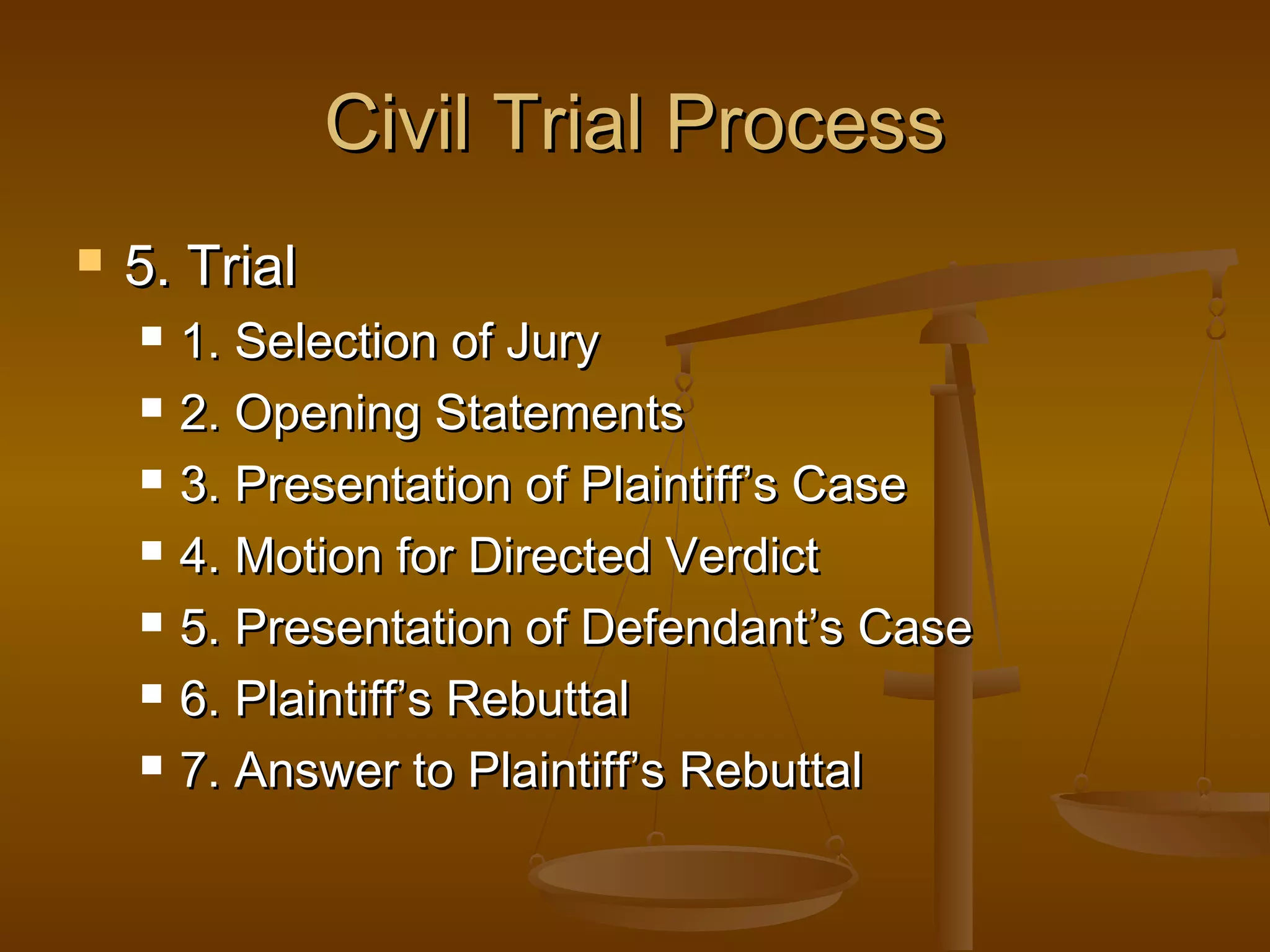 Trial Courts - Civil Cases | PPT