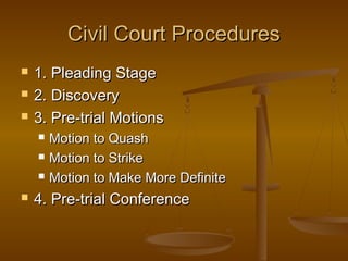 Trial Courts - Civil Cases | PPT