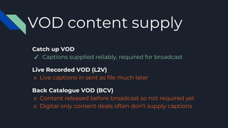 Trialling AI speech to automate VOD captions | PDF