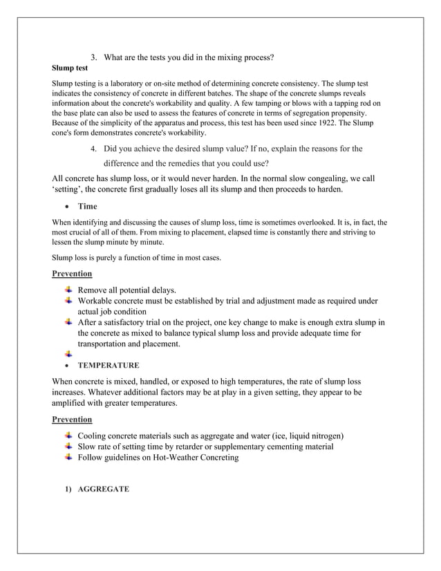 Trial mixing concrete .pdf | Civil Engineering Industry | Industries