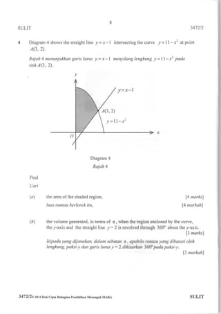 Trial mrsm 2014 spm add math k2 no skema [scan] | PDF