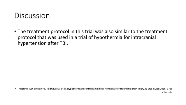 Trial of decompressive craniectomy for traumatic intracranial ...