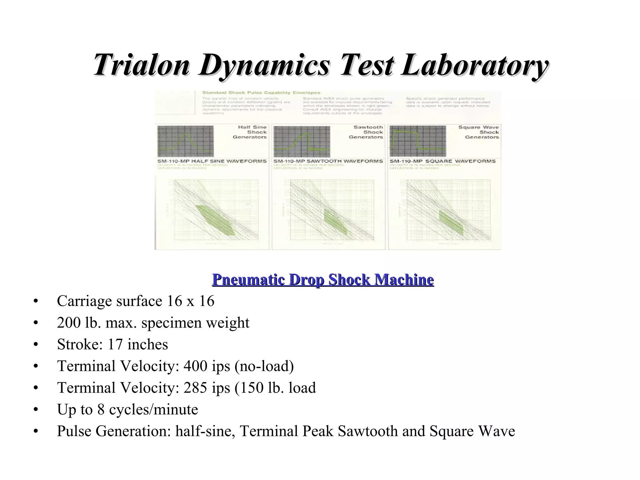Trialon Dynamics Test Laboratory | PPT