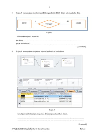 Trial pahang soalan 2018 (set1) | PDF