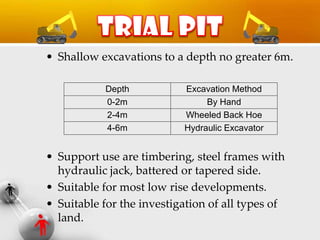 Trial pit n borehole | PPTX